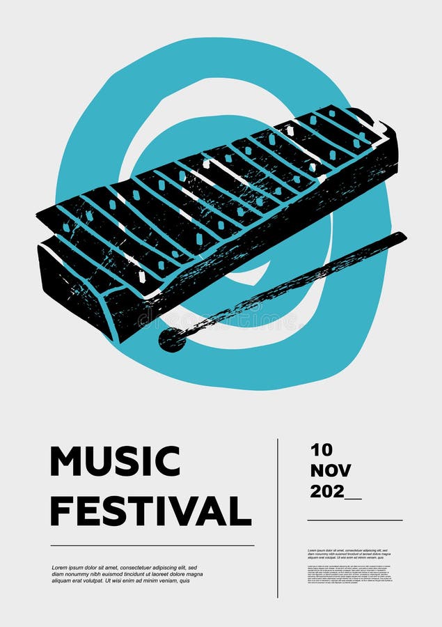 Glockenspiel, Bell. Music Festival Poster. Percussion Musical ...
