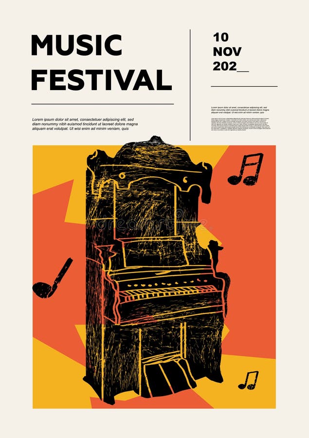 Pump Organ, Hand-pumped Harmonium, Samvadini. Music Festival Poster ...