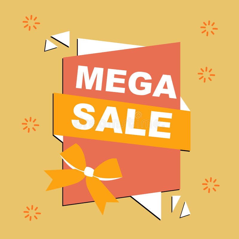 Flash Sale Discount Banner Template Promotion. Stock Illustration ...