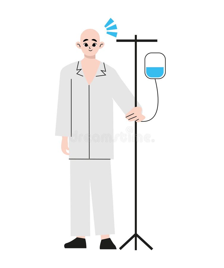 Patient Suffer from Cancer Disease. Stock Vector - Illustration of ...
