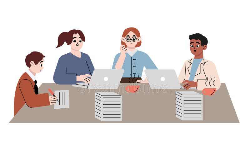 Brainstorm Concept. Creative People in Office Have Idea Working Stock ...