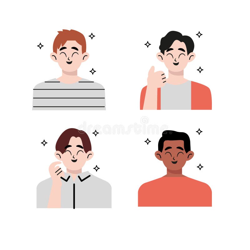 Positive Person Pointing Up and Holding Sign, Vector Cartoon Stick ...