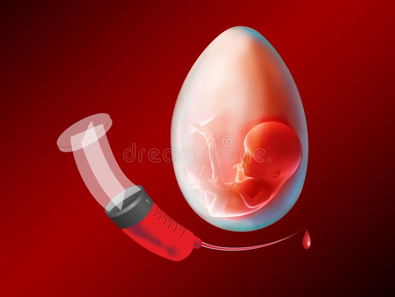 We are against abortion stock illustration. Illustration of abstract ...