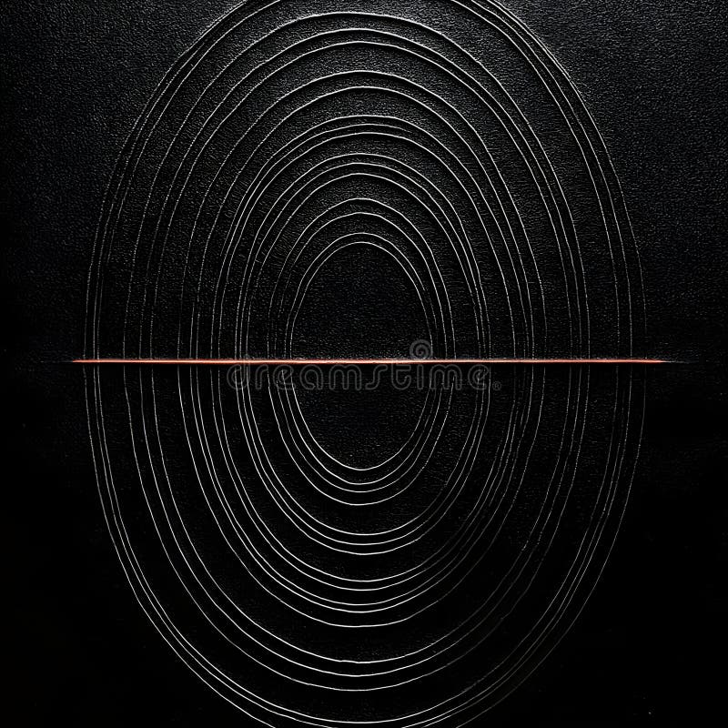 Illustration Abstract Art Hollow Frequency. Stock Image - Image of ...