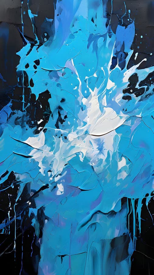 Illustration of Abstract Art Showcasing a Dynamic Splash of Colors ...