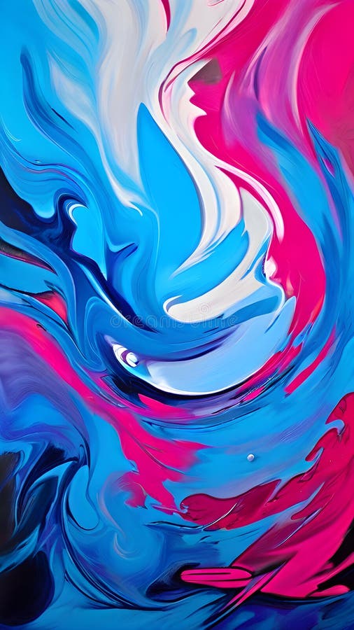 Illustration of Abstract Art Showcasing a Dynamic Splash of Colors ...