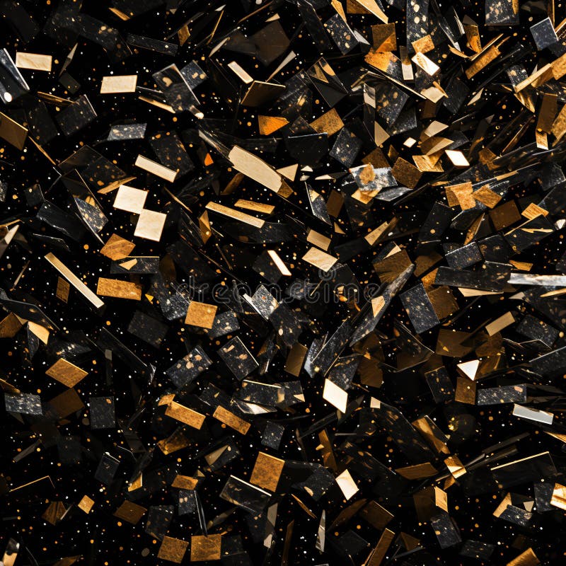 Black Gold Confetti Stock Illustrations – 64,507 Black Gold Confetti ...