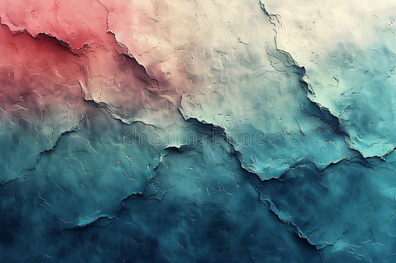 Abstract Background of Blue and Red Paint, Rendering, Illustration ...