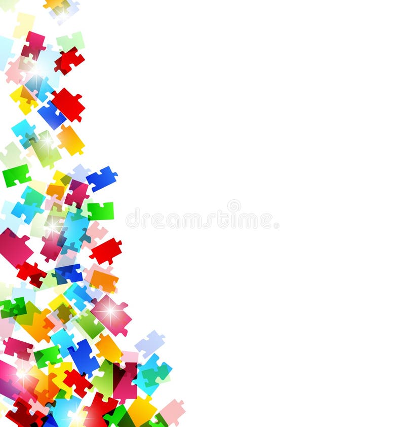 Puzzle pieces background stock illustration. Illustration of artistic ...
