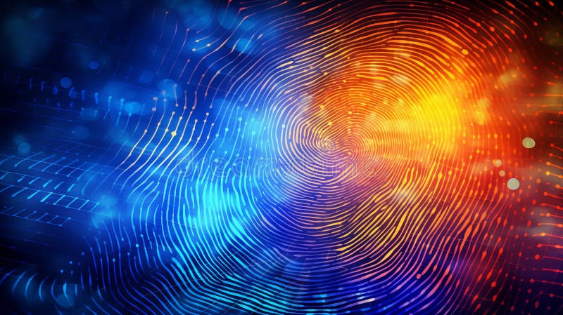 Futuristic Abstract Background Representing Structured Biometric Data ...