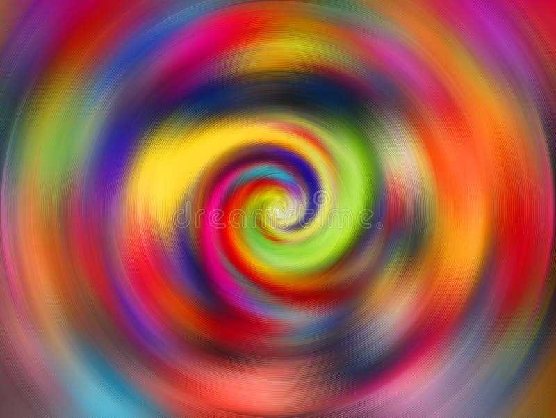 Spiral with Two Colors Lines in Circle. Yin and Yang Endless Symbol ...