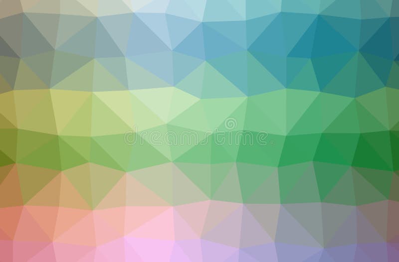 Illustration of Abstract Blue, Green Horizontal Low Poly Background ...