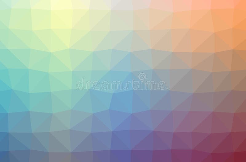 Illustration of Abstract Blue, Green and Yellow Horizontal Low Poly ...