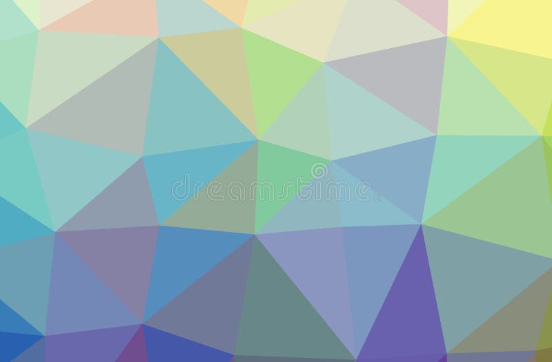 Illustration of Abstract Blue, Green, Yellow Horizontal Low Poly ...