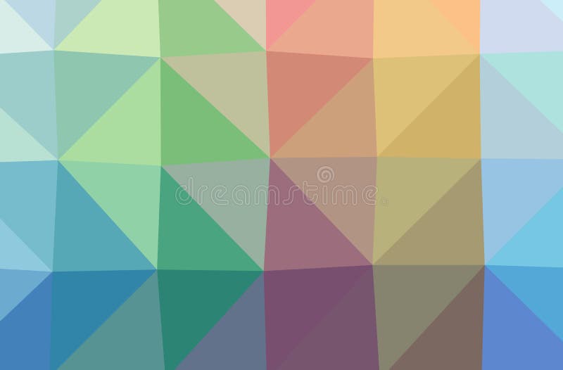 Illustration of Abstract Blue, Green, Yellow and Red Horizontal Low ...