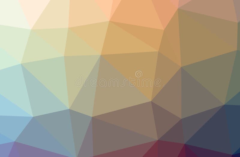 Illustration of Abstract Brown, Orange, Yellow Horizontal Low Poly ...