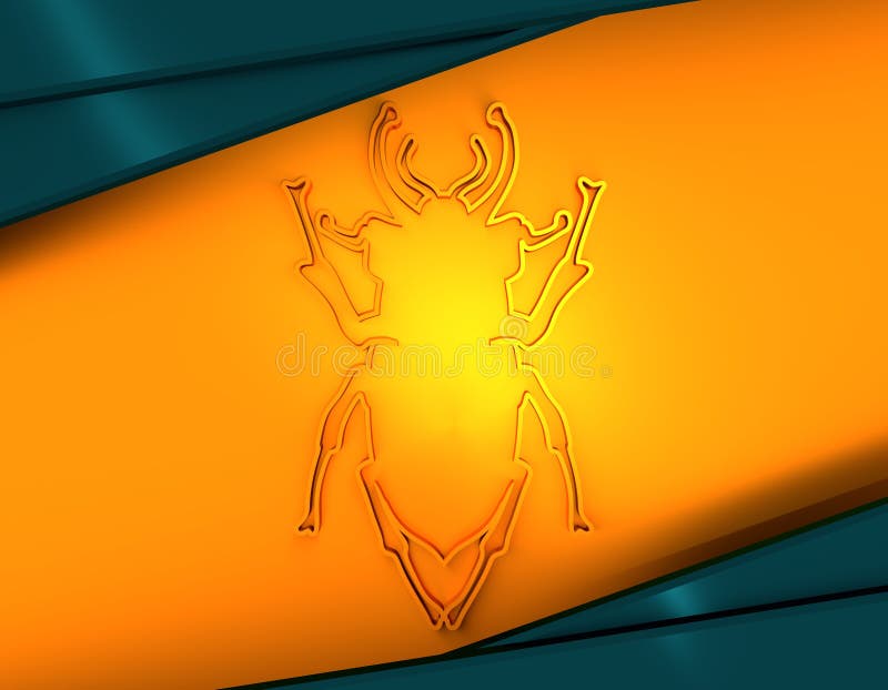 Abstract Insect Illustration Stock Illustration - Illustration of ...