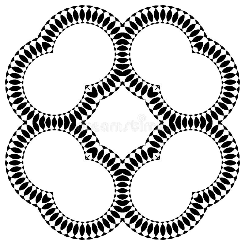 Illustration Abstract Circle of Negative Space for Copy Placement is ...