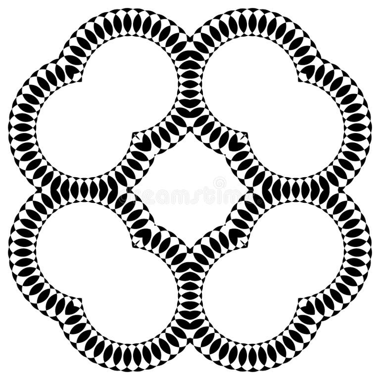 Illustration Abstract Circle of Negative Space for Copy Placement is Going Around. Stock ...