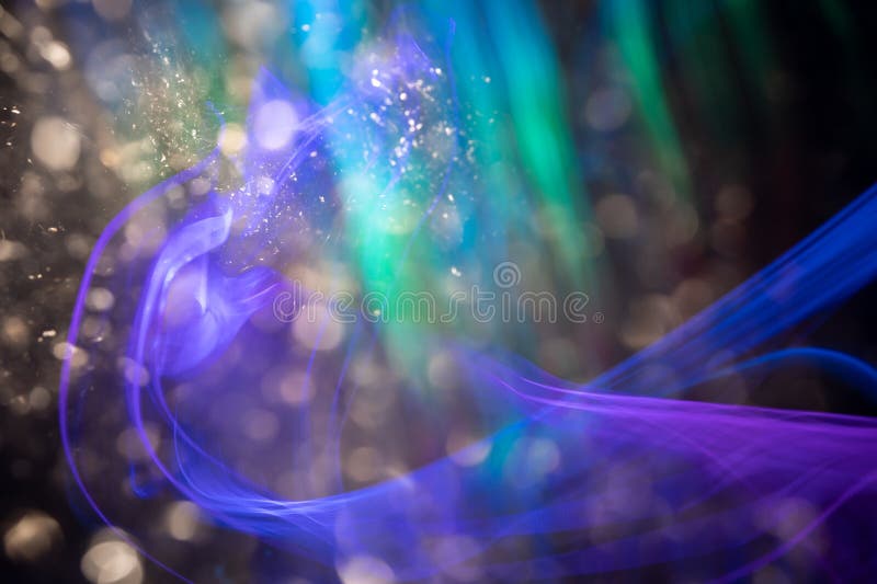 Illustration with Abstract Colorful Effects. Light Painting. Abstract ...