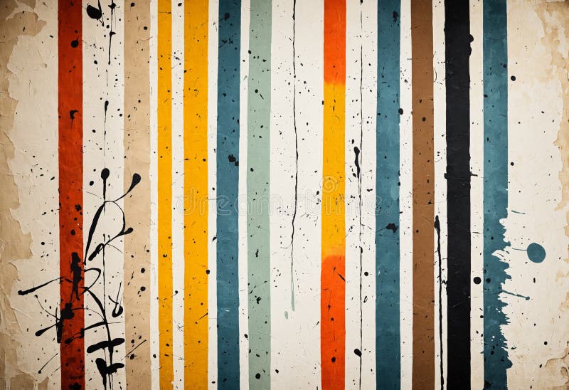 Illustration Abstract Colorful Urban Wall with Graffiti and Striped ...