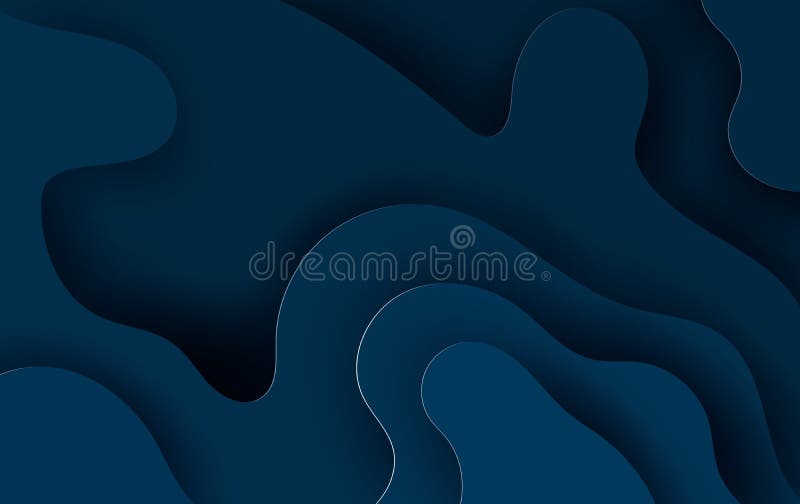 Illustration of Abstract Curve Shape with Dark Blue Background,Wave ...