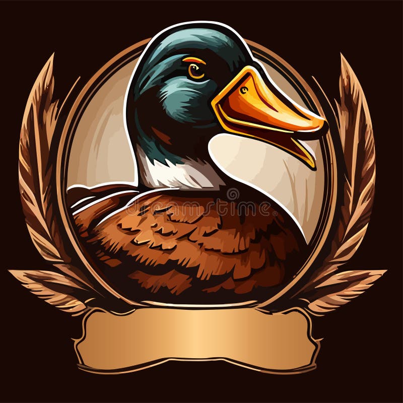 Abstract Duck Logo. Outline Duck Logo Silhouette Stock Vector ...