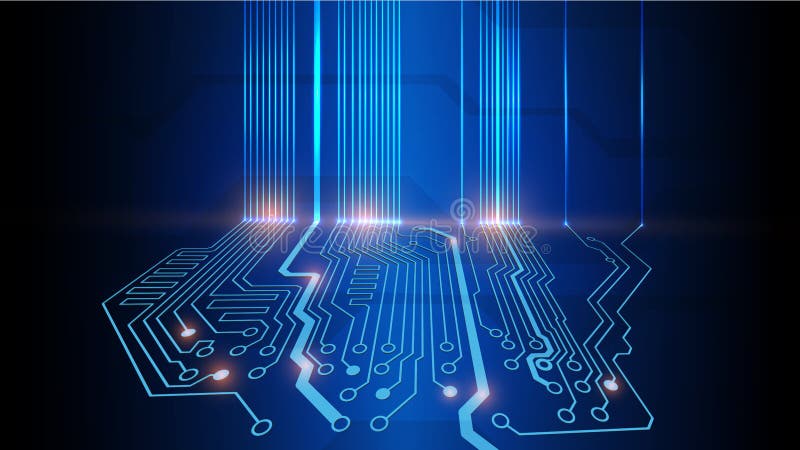 Illustration of Abstract Electrical Board, Circuit. Abstract Science ...