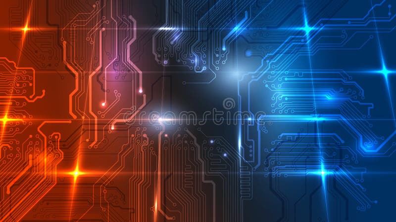 Illustration of Abstract Electrical Board, Circuit. Abstract Science ...