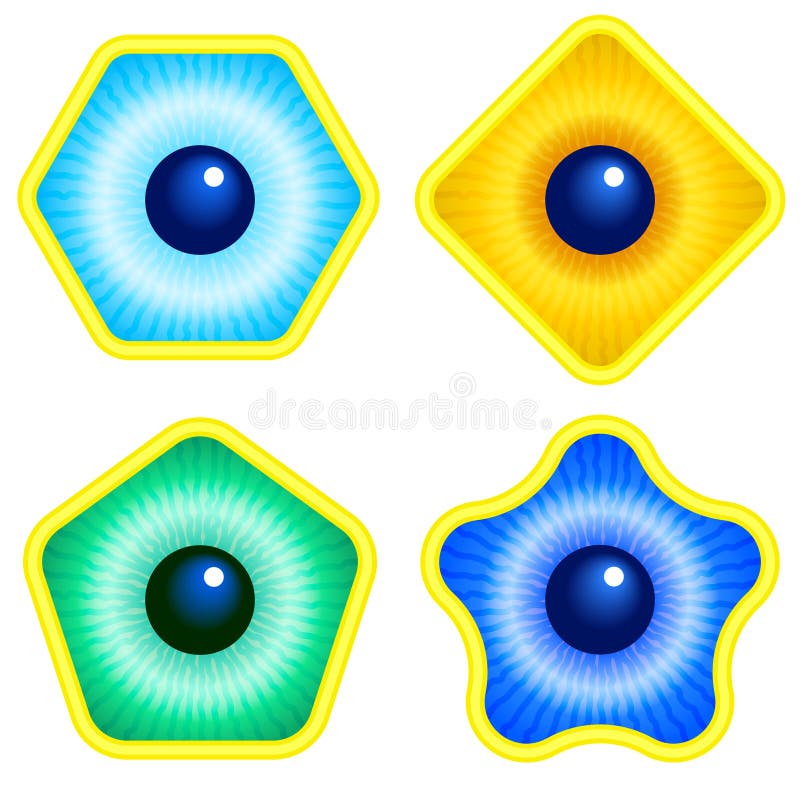 Abstract eyes illustration stock vector. Illustration of iris - 113921304