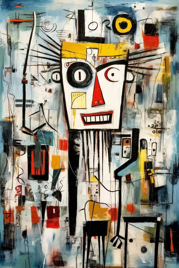 Illustration Abstract of Face and Portrait by Fine Art Style Created ...