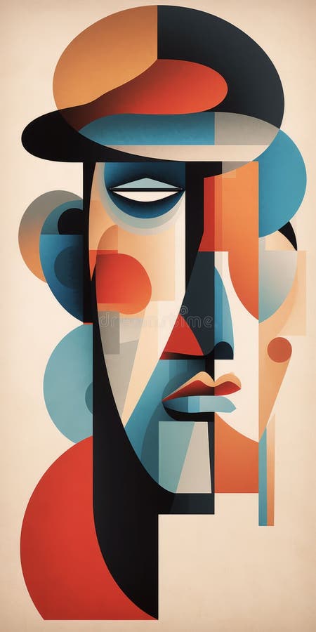 Illustration Abstract of Face and Portrait by Fine Art Style Created ...