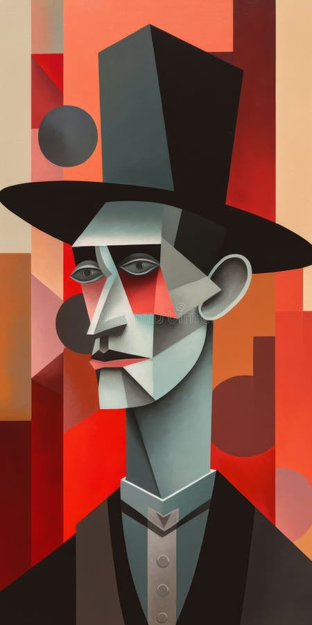 Illustration Abstract of Face and Portrait by Fine Art Style Created ...