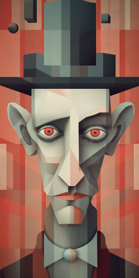 Illustration Abstract of Face and Portrait by Fine Art Style Created ...