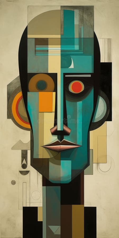 Illustration Abstract of Face and Portrait by Fine Art Style Created ...