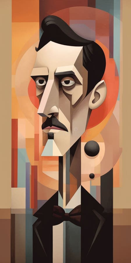 Illustration Abstract of Face and Portrait by Fine Art Style Created ...