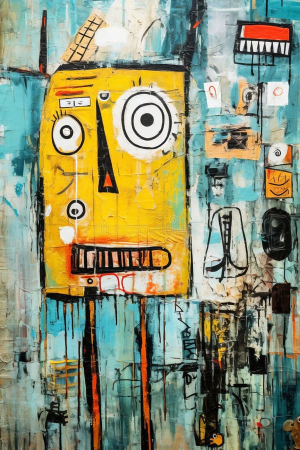 Illustration Abstract of Face and Portrait by Fine Art Style Created ...