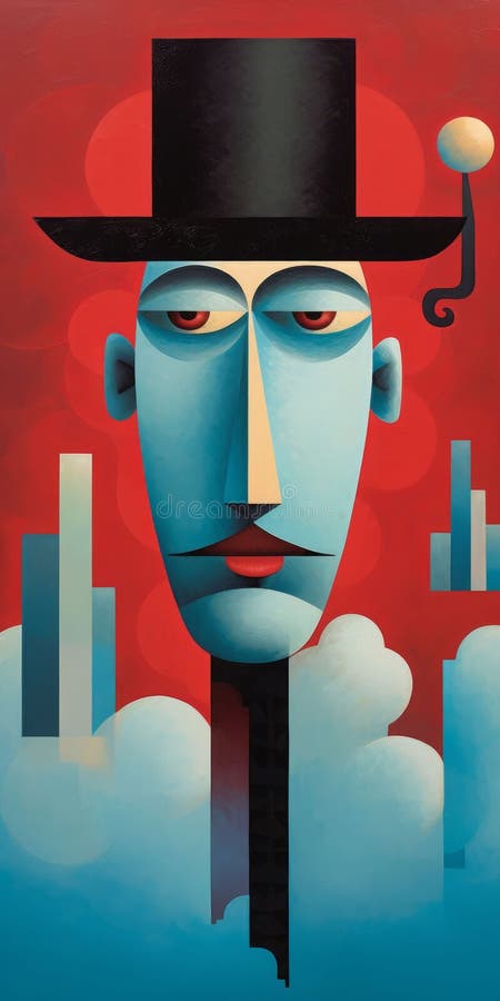 Illustration Abstract of Face and Portrait by Fine Art Style Created ...