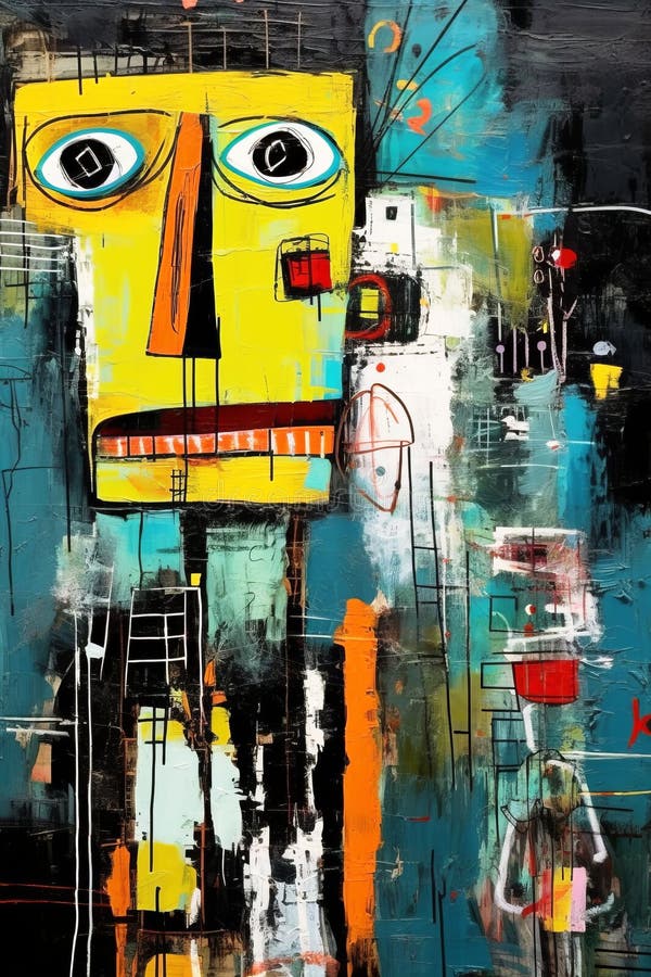 Illustration Abstract of Face and Portrait by Fine Art Style Created ...