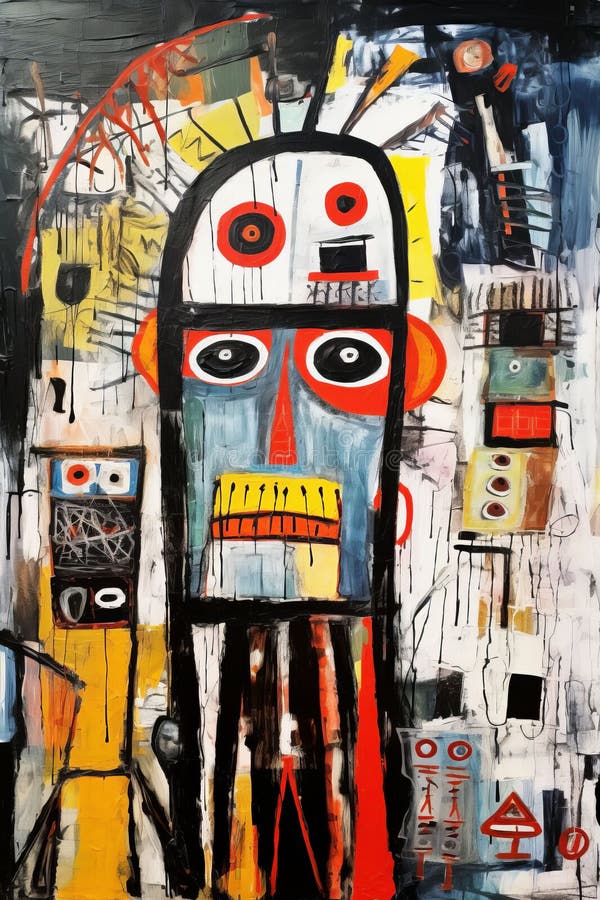 Illustration Abstract of Face and Portrait by Fine Art Style Created ...