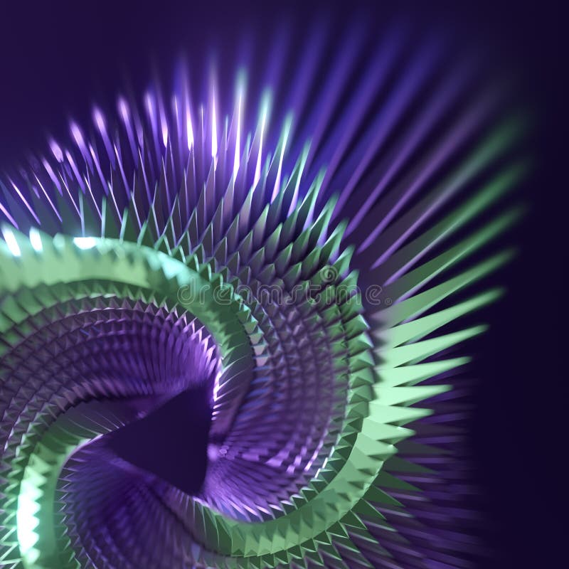 Illustration of an Abstract Figure Resembling a Spiral, Composed of ...