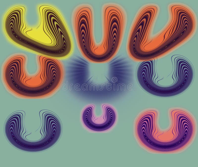 Illustration of Abstract Forms and Shapes with a Solid Stock ...