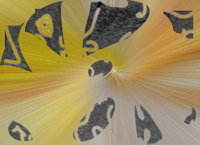 Illustration of Abstract Forms and Shapes with a Solid Stock ...