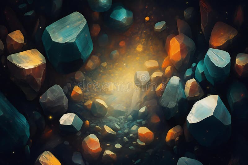 Illustration of Abstract Fractal for Creative Design Looks Like Stone ...