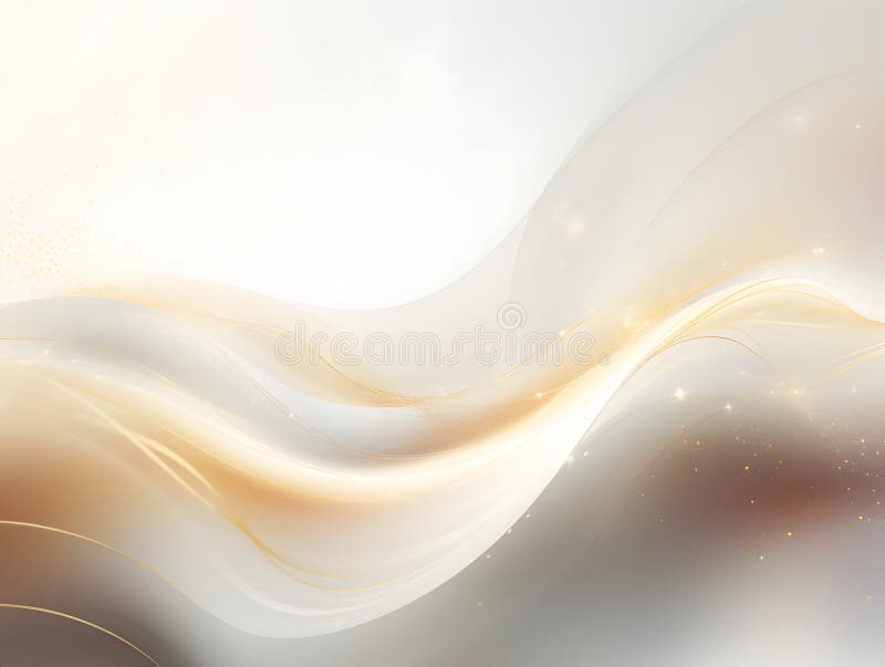 Illustration of Abstract Gold Wave Shape with Gradient and Space ...