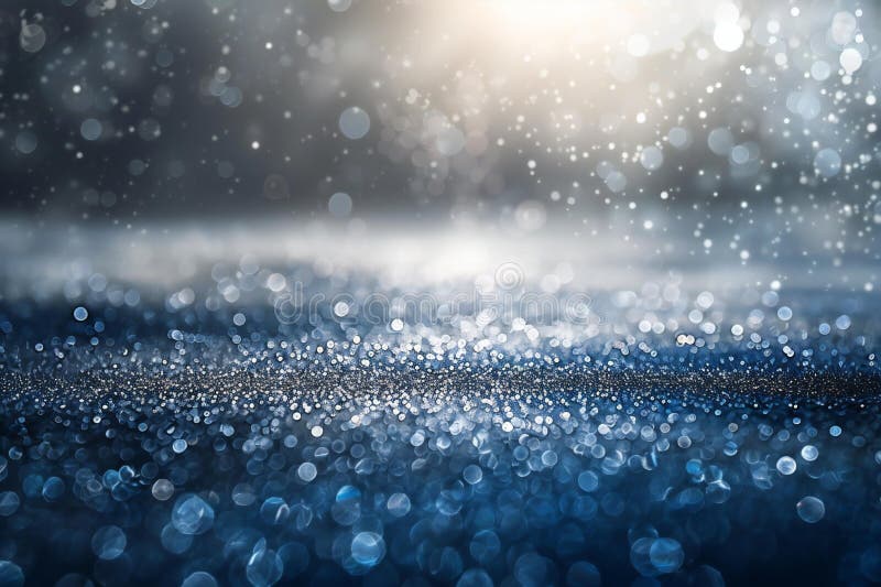 Abstract Gradient Background of Navy Blue and Silver with Blurred Light ...