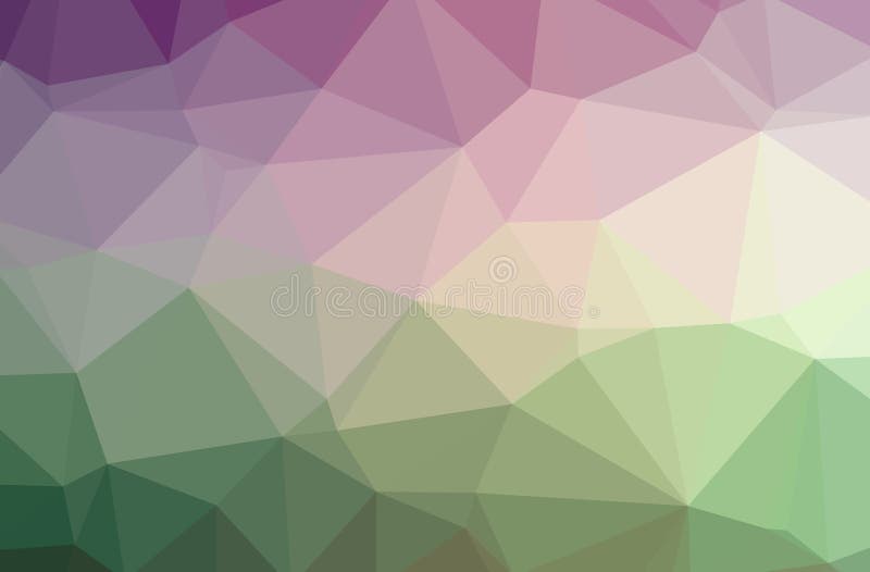 Illustration of Abstract Green, Purple Horizontal Low Poly Background ...