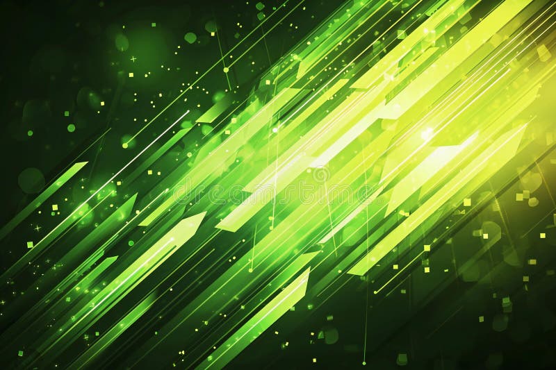 Abstract Green Technology Background Stock Illustration - Illustration ...
