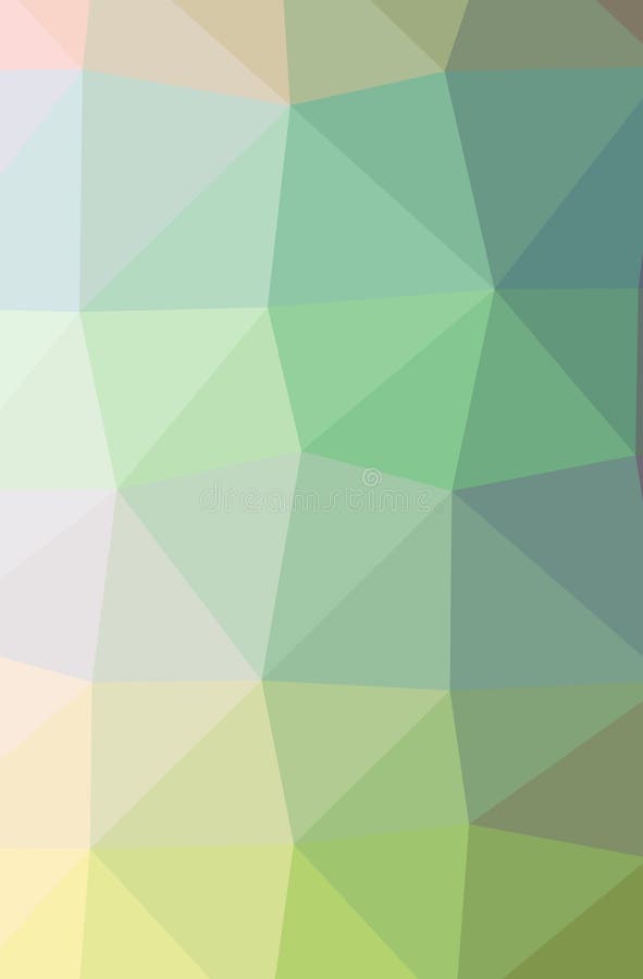 Illustration of Abstract Green, Yellow Vertical Low Poly Background ...