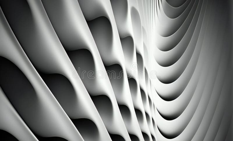 Abstract Grey Wave Background, Digital Illustration Painting, Abstract ...